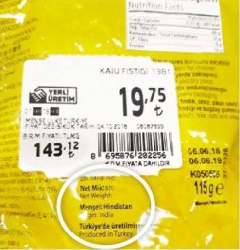 Menşei ithal ama logo yerli!